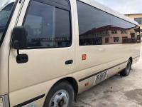 China Toyota Mini Used Coaster Bus With Left Passenger Door 23 Seats 1Hz Diesel Engine for sale