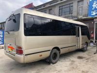 China Toyota Mini Used Coaster Bus With Left Passenger Door 23 Seats 1Hz Diesel Engine for sale