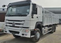 China 2 Vans Cargo Truck Euro Ii Howo Powerful Cargo Truck 420hp Double Fence Trailers Truck for sale