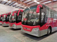 China 45 Seats Daewoo Coach Buses GDW6117 Coaster Double Decker Yutong Air Purifier for sale