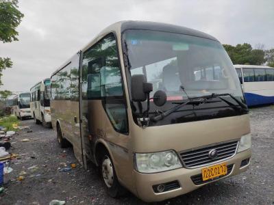 China Second Hand Yutong Coaster Bus 21seats Automatic Door Front Engine ZK6708 for sale