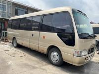 China Toyota Coaster 29seats Used Mini Bus Automatic Door 1Hz Low Kilometer for sale