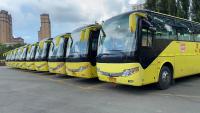 China 2014 Year 60 Seats Used Yutong Buses ZK6107 With Yuchai Engine 100km/H Steering LHD for sale