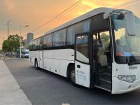 China Air Suspension Higer Brand Used Coach Bus 53 Seater Double Doors Wp.7 Diesel Engine KLQ6129 for sale