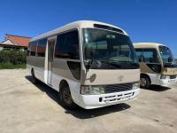 China 2012 Year 23 Seats Used Toyota Coaster Bus 1Hz Diesel Engine With Folding Door In Good Condition for sale
