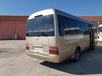 China 30 Seater Toyota Coaster Bus Japanese Mini Bus Open The Door Outside for sale