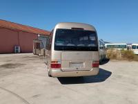 China 30 Seater Toyota Coaster Bus Japanese Mini Bus Open The Door Outside for sale