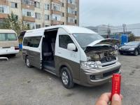 China Chinese Brand Hiace 18seats Used Mini Van 3TZ Engine Gasoline 2016 Jinbei Hiace for sale