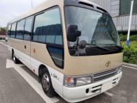 China 29seats Used Toyota Coaster Bus Mini Van Coach Bus Used 2TR Gasoline Engine for sale