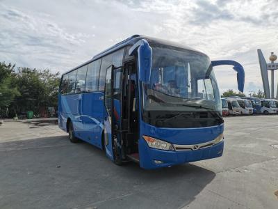 China XMQ6802 Used Bus Kinglong Left Steering Coach 35seats Electric YC4G 147kw Air Bag Suspension for sale
