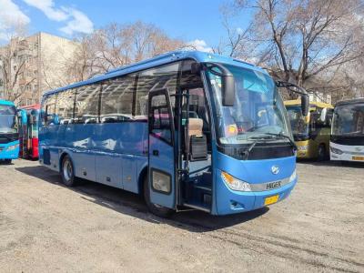 China 2015 Year 35 Seater Used KLQ6898 Coach Bus LHD Steering Diesel Engine Long Distance Transportation for sale