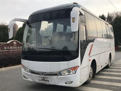 China Second Hand Bus Kinglong Used Coach Bus Yuchai Diesel Engine Emission Euro 3 for sale