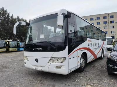 China Coach Second Hand 55seater 2+3layout Bus FOTON Yuchai Engine Shuttle Bus BJ6103 for sale