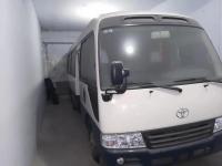 China Used Mini Bus Toyota Coaster 2TR Gasoline Engine 30seater Left Steering for sale
