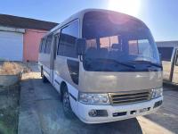 China Toyota Coaster Used Japan 30seater Left Hand Drive Manual Transmission Diesel Engine 1hz for sale