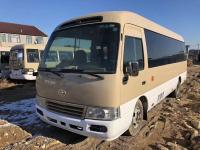 China Toyota Coaster Used Bus 29 Seats Diesel Engine 100KW Folding Door Front Engine SCT6703 for sale