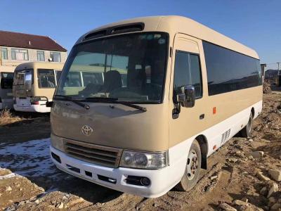 China Toyota Coaster Used Bus 29 Seats Diesel Engine 100KW Folding Door Front Engine SCT6703 for sale