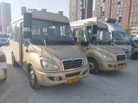 China Second Hand Mini Van Front Engine Folding Gate Slidng Windows 14 Seats Used Dongfeng Mini Bus EQ6550 for sale
