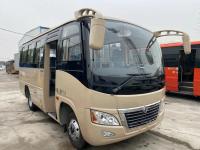 China 2nd Hand Bus Sliding Windows Yuchai Engine 19 Seats Air Conditioner Uesd Dongfeng Mini Bus DFA6600 for sale