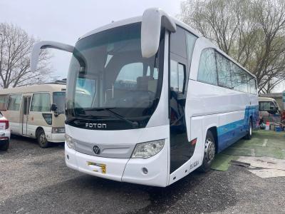China Used Luxury Buses 12meters 33 Seats Sealing Window Yuchai Engine Second Hand Foton BJ6120 for sale