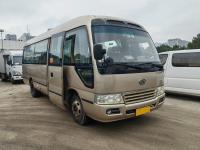 China 2nd Hand Mini Bus 15 Seats External Swinging Door Champagne Color 7 Meters Ankai HFF6701 Tour Bus for sale
