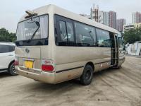 China 2nd Hand Mini Bus 15 Seats External Swinging Door Champagne Color 7 Meters Ankai HFF6701 Tour Bus for sale
