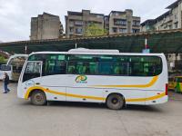 China Used Transit Bus 30 Seats Dongfeng Second Hand Bus EQ6752 Front Engine Sliding Window for sale