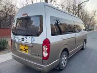 China Used Shuttle Vans 15 Seats Higer Minibus KLQ6540 External Swinging Door Champagne Color Front Engine for sale