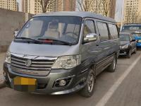 China Used Mini Bus Front Engine 14 Seats 5.3 Meters Golden Dragon Hiace XML6532 Sliding Window Silver Color for sale