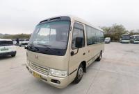 China 2nd Hand Mini Bus Champagne Color 19 Seats Front Engine Floding Door 6 Meters Used JMC Coaster JX6602 for sale