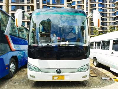 China Used Bus And Coach Middle Passenger Door 50 Seats Wechai Engine USB Charger A/C 2nd Hand Youngtong Bus ZK6119 for sale