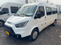 China Used Small Bus 15 Seats Front Engine Flat Roof Manual Transmission 5.5 Meters A/C 2nd Hand JMC JX6571 for sale