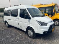 China Used Small Bus 15 Seats Front Engine Flat Roof Manual Transmission 5.5 Meters A/C 2nd Hand JMC JX6571 for sale
