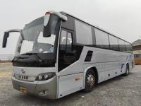China Used Tour Bus 54 Seats 12 Meters Yuchai 6 Cylinders Engine Double Doors Silver Color 2nd Hand Higer KLQ6125 for sale