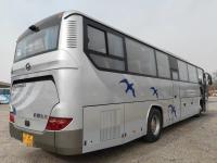 China Used Tour Bus 54 Seats 12 Meters Yuchai 6 Cylinders Engine Double Doors Silver Color 2nd Hand Higer KLQ6125 for sale