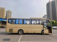 China Used Transit Bus Golden Color 30 Seats KLQ6882 Single Door 6 Cylinders Engine Air Conditioner Used Higer Bus for sale