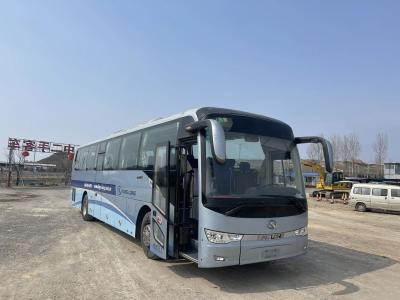 China 2nd Hand Bus 2016 Year Used Kinglong Bus XMQ6120 Light Blue Color 48 Seats Yuchai Engine 12 Meters for sale