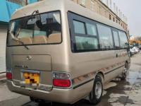 China Second Hand 17 Seater Minibus 19 Seats Front Engine Used Kinglong Coaster XMQ6606 External Swinging Door for sale
