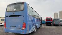 China Second Hand Microbus 60 Seats 2+3 Seats Layout Yuchai Engine Blue Color Air Conditioner Used Young Tong Bus ZK6107 for sale