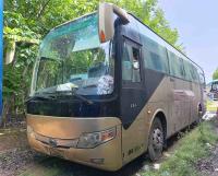 China Young Tong Bus 51 Seats Golden Color Sealing Window EURO III 10.5 Meters Rear Engine Used Yutong Bus ZK6110 for sale