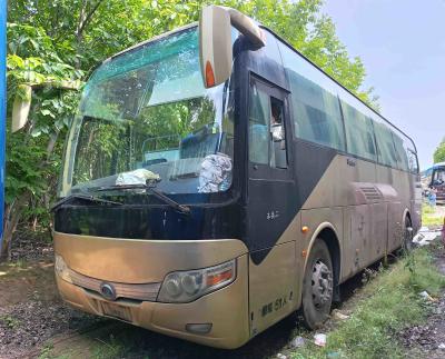 China Young Tong Bus 51 Seats Golden Color Sealing Window EURO III 10.5 Meters Rear Engine Used Yutong Bus ZK6110 for sale