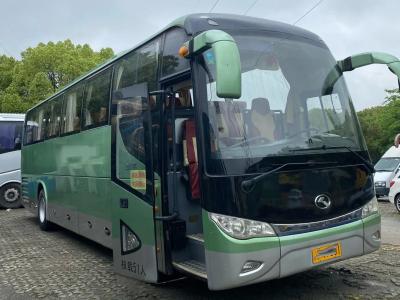 China Used Luxury Buses 51 Seats Green Color 12000kg Curb Weight EURO IV Yuchai Engine Kinglong Bus XMQ6113 LHD/RHD for sale