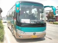 China Used Motor Coaches Green Color 36 Seats Middle Passenger Door Air Conditioner 2nd Hand Yutong Bus ZK6906 for sale