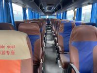 China Used Diesel Coaches 53 Seats White Color Single Door 6 Cylinders Engine With A/C 2nd Hand Beifang Bus BFC6120 for sale