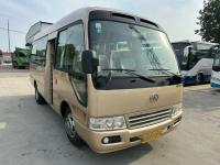 China Used Minibus Dealers EURO IV 19 Seats Champagne Color Yuchai Engine 6 Meters Folding Door Used Ankai Bus HK6606 for sale