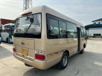 China Used Minibus Dealers EURO IV 19 Seats Champagne Color Yuchai Engine 6 Meters Folding Door Used Ankai Bus HK6606 for sale