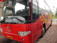 China 2nd Hand Coach Middle Passenger Door 51 Seats Red Color 10.5 Meters Yuchai Engine Used Higer Bus KLQ6109 for sale