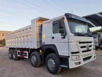 China Used Fuel Trucks White Color Left Hand Drive 8×4 Drive Mode 371 Horsepower Used HOWO Dump Truck for sale