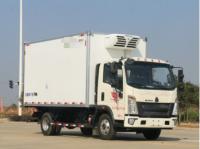 China Used Cargo Trucks Loading Capacity 10m³ Refrigerated Truck 4×2 Drive Mode Left Hand Dirve HOWO Brand for sale