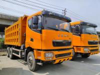 China Used Commercial Dump Trucks 316hp 6×4 Drive Model 10 Tires CAMC Heavy Duty Dump Truck Flat Head for sale